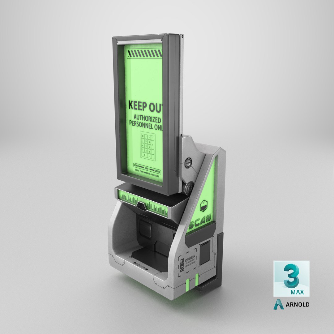 3D Model Sci Fi Scanner Display V4 - TurboSquid 2110034