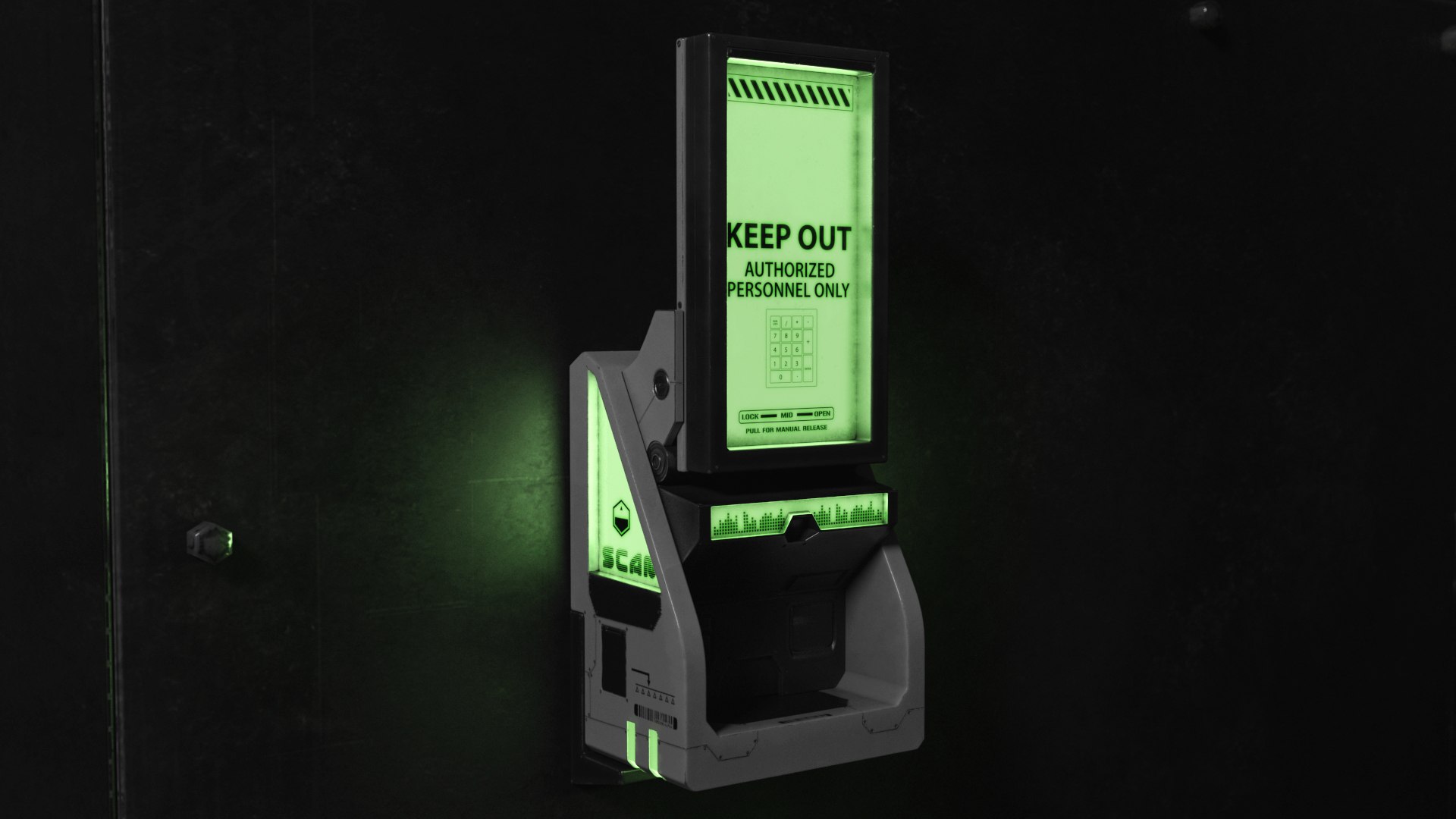 3D Model Sci Fi Scanner Display V4 - TurboSquid 2110034