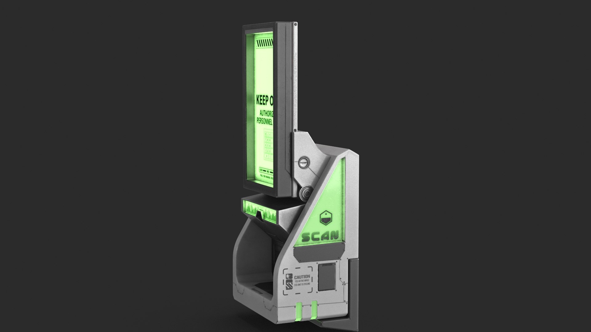 3D Model Sci Fi Scanner Display V4 - TurboSquid 2110034