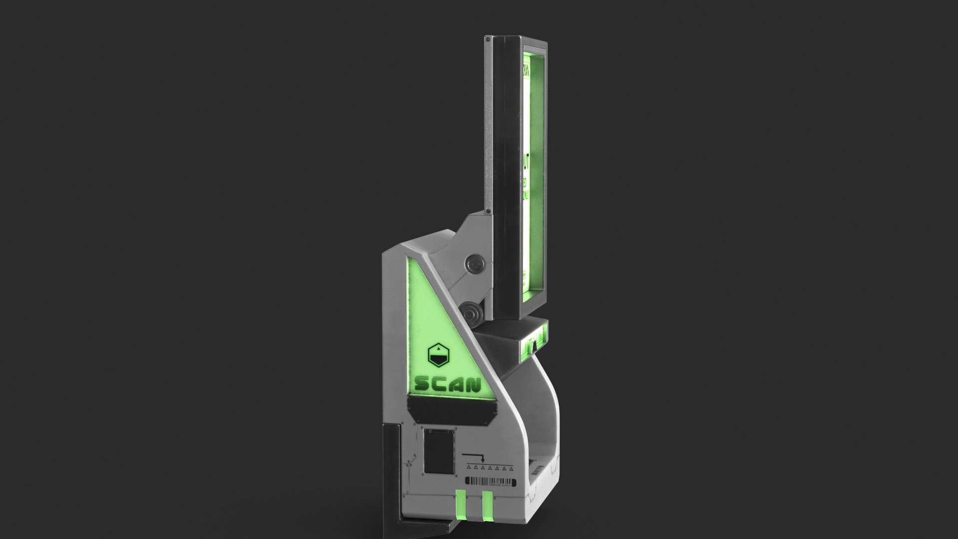 3D Model Sci Fi Scanner Display V4 - TurboSquid 2110034
