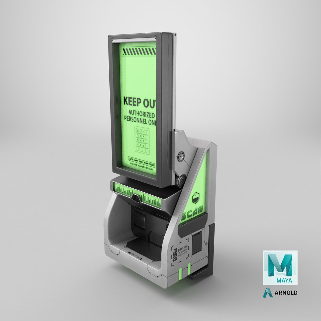 3D Model Sci Fi Scanner Display V4 - TurboSquid 2110034