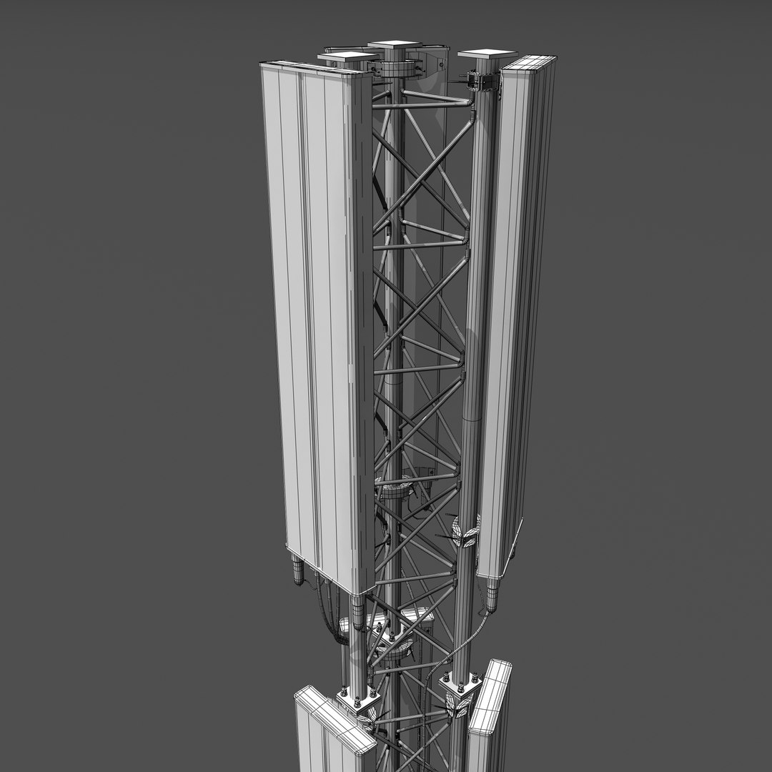 3ds Max Cell Antenna Tower