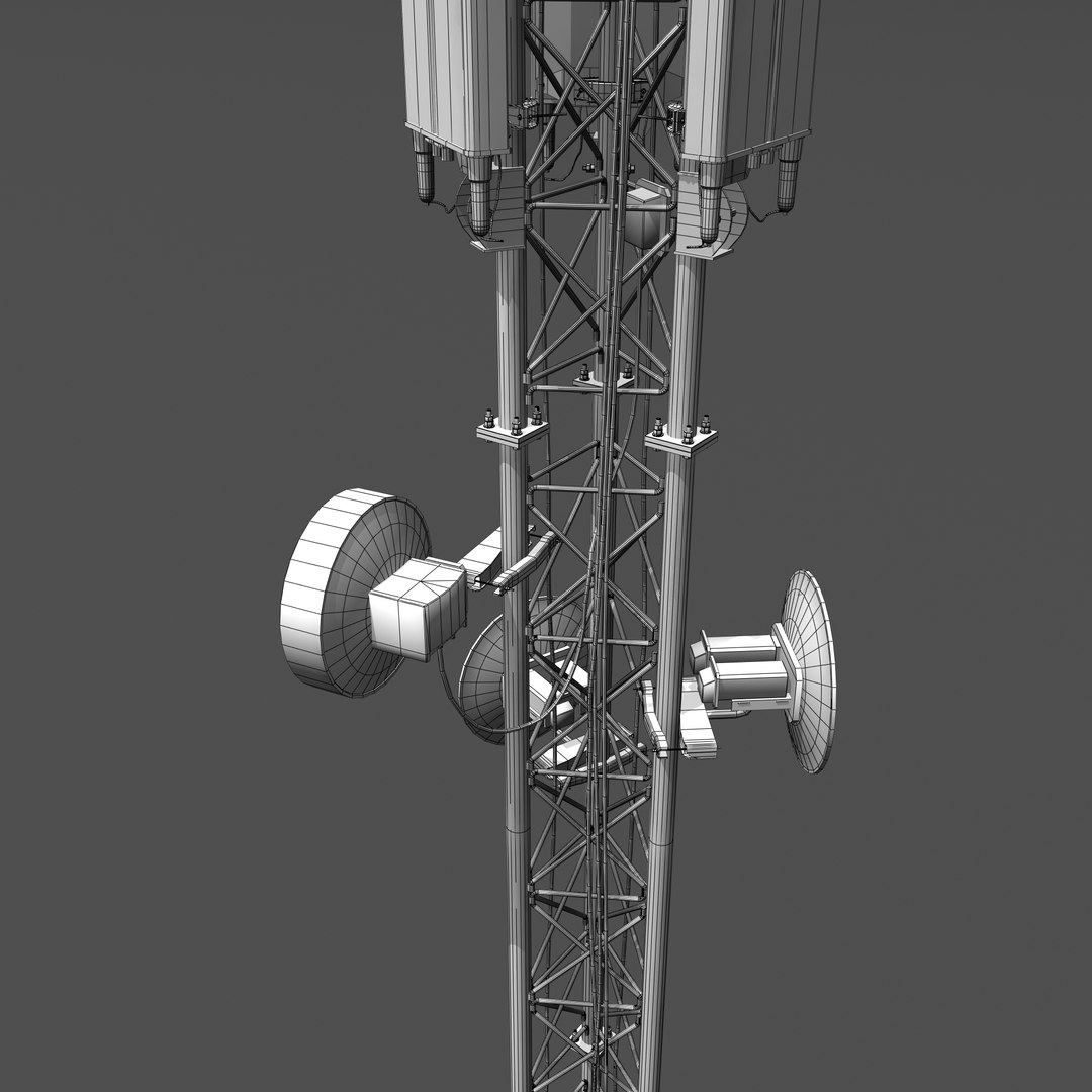 3ds Max Cell Antenna Tower