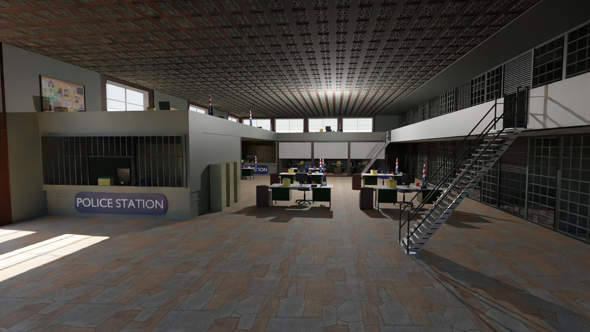 Police Station 3D - TurboSquid 2158087