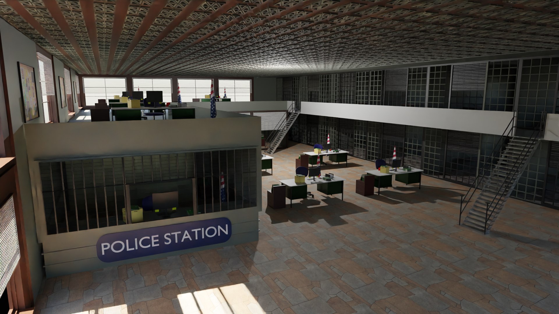 Police Station 3D - TurboSquid 2158087