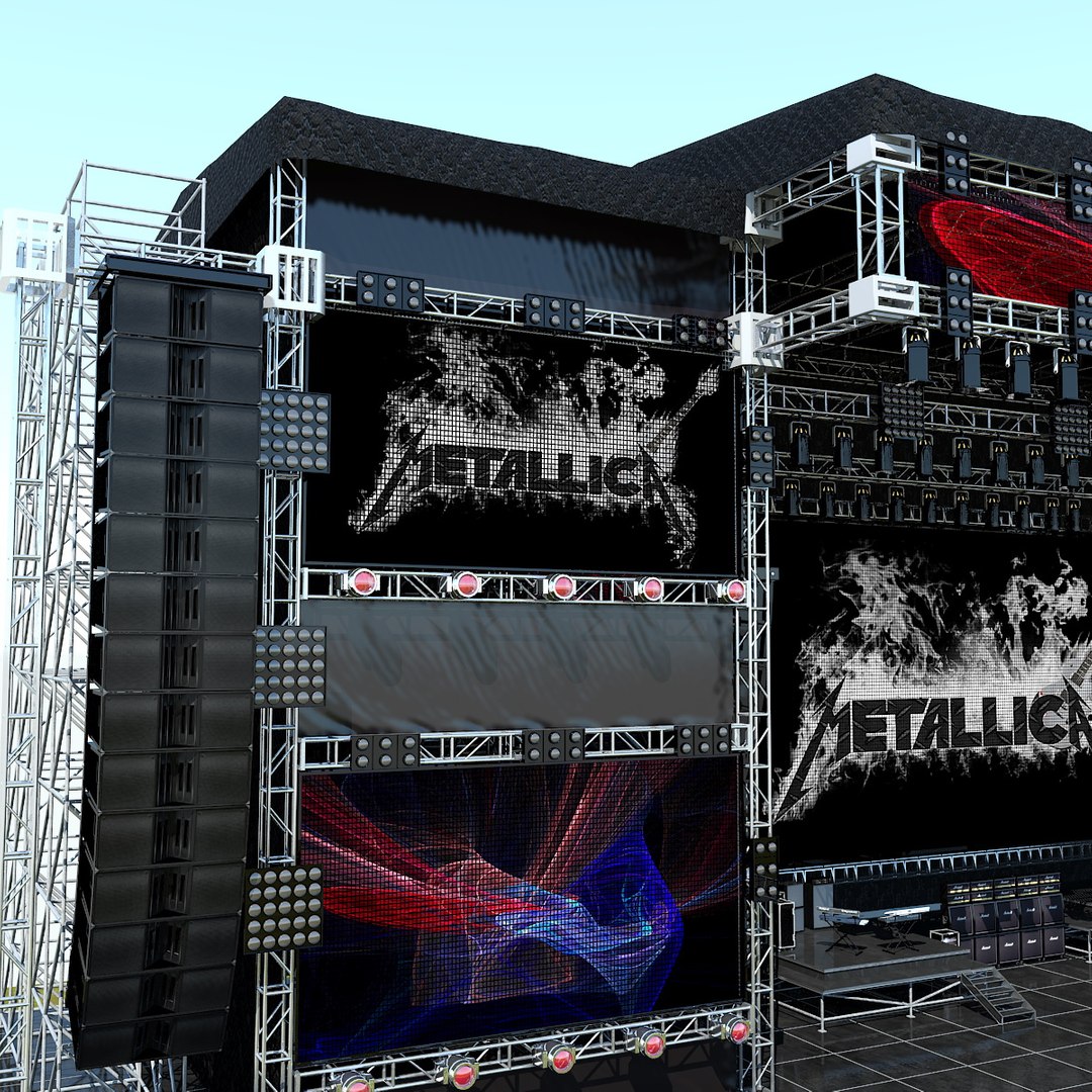 3d Model Mega Live Stage Set