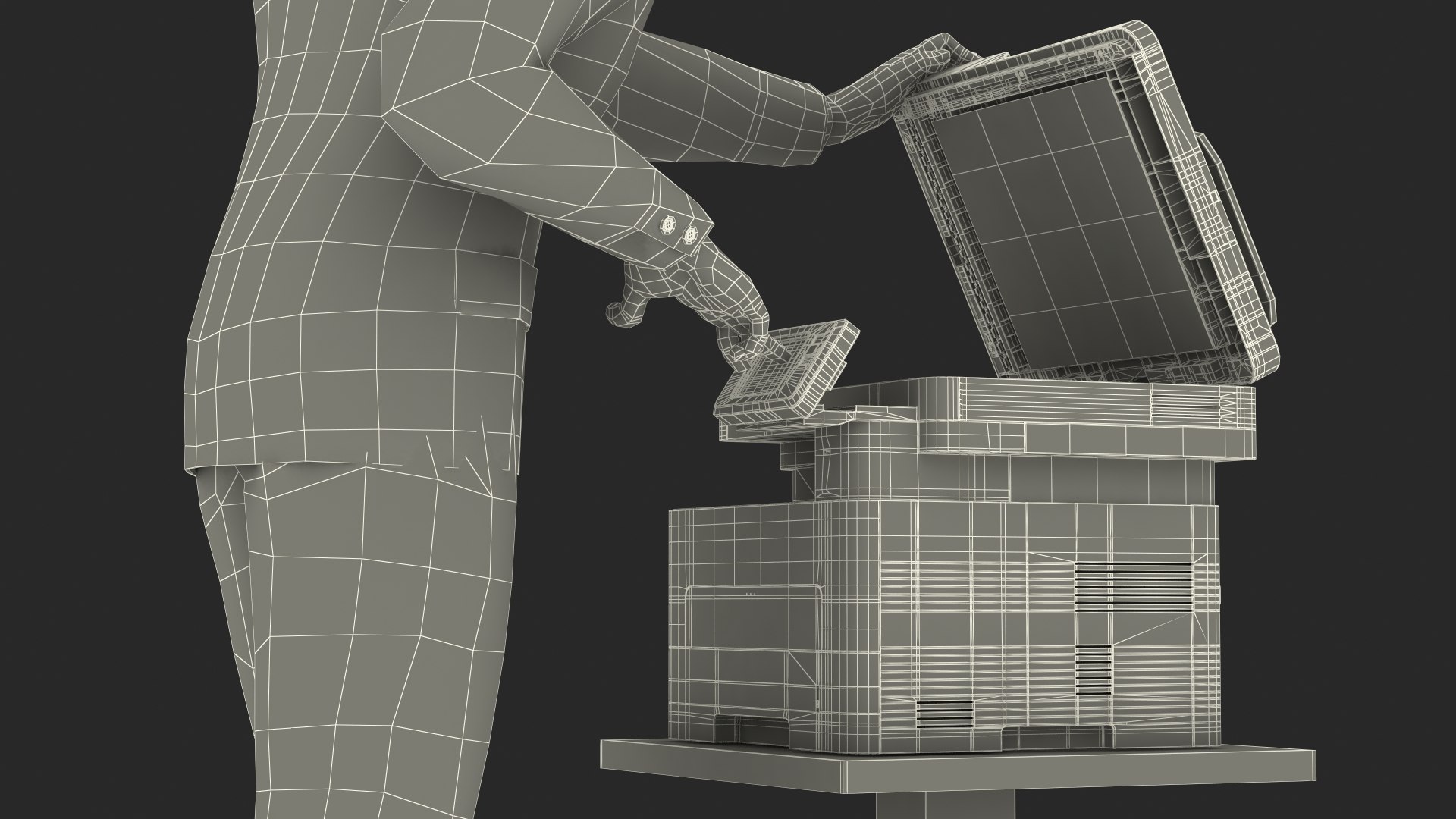 Multifunction Laser Printer With Business Man 3D Model - TurboSquid 1855713