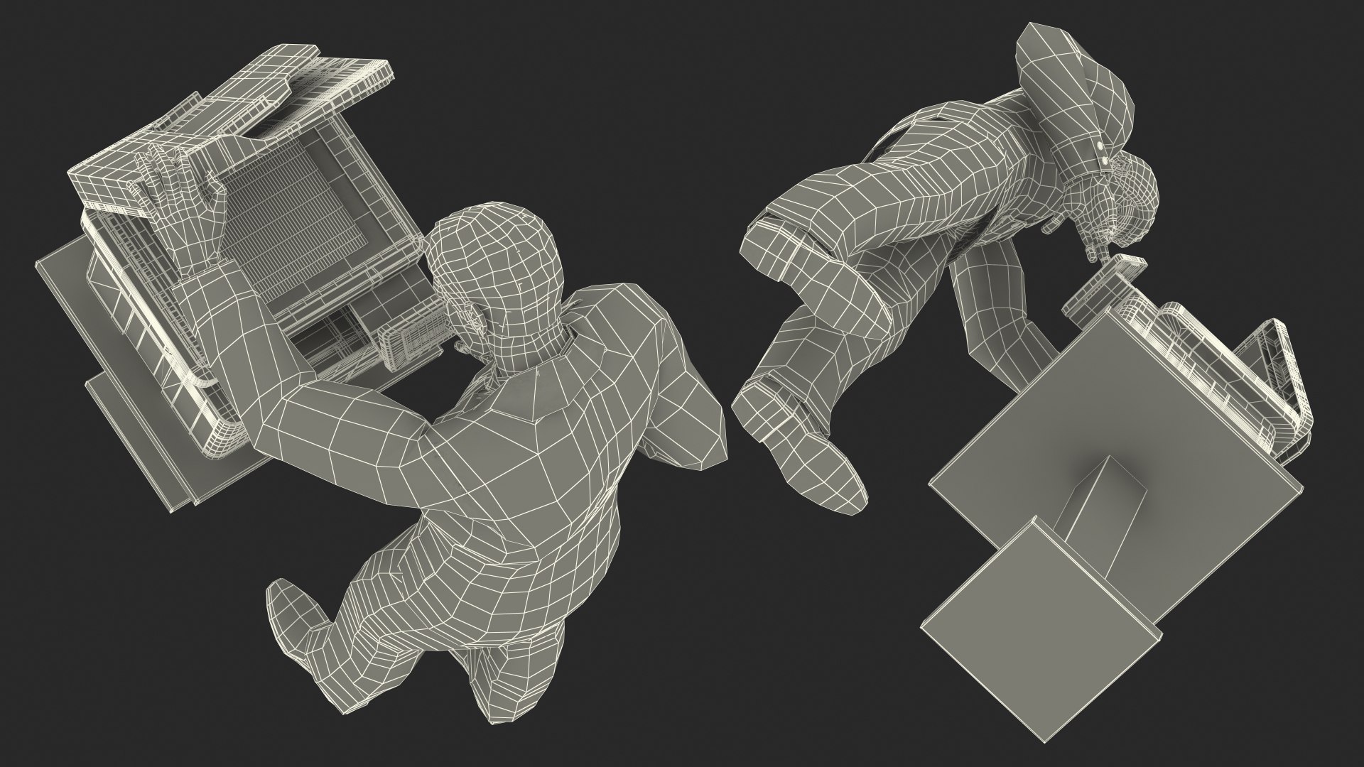 Multifunction Laser Printer With Business Man 3D Model - TurboSquid 1855713