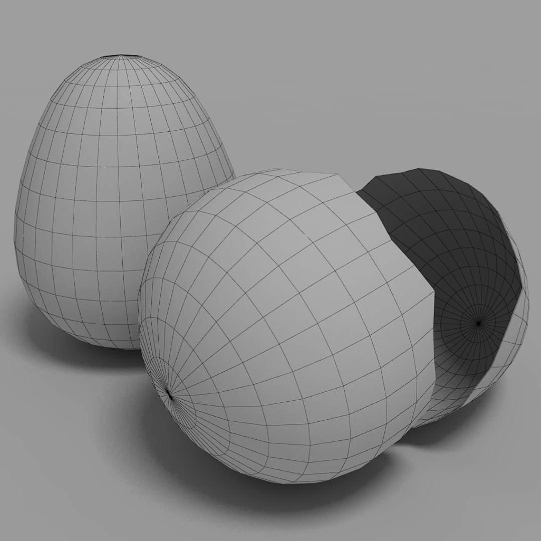 3d Eggs Chicken Model