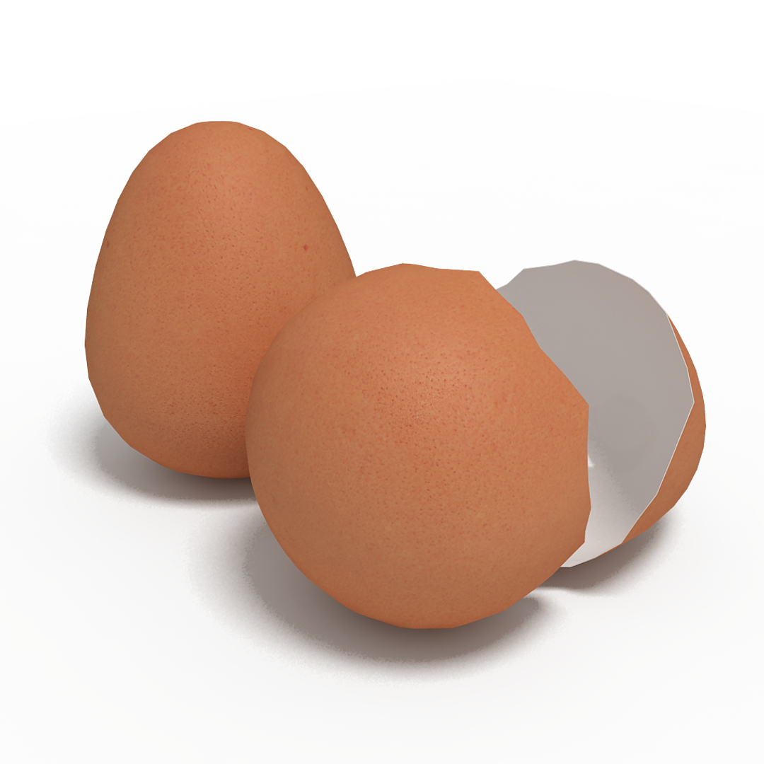 3d Eggs Chicken Model