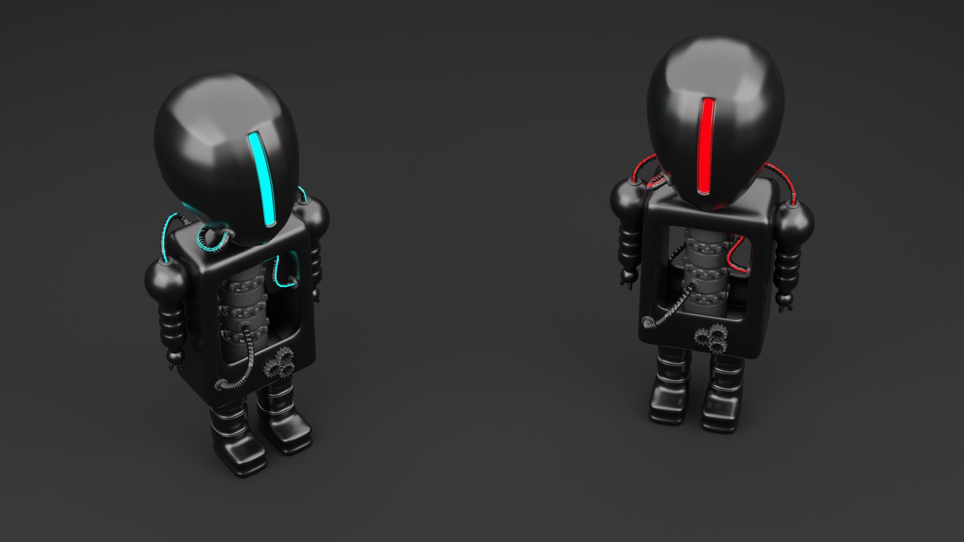 Low Poly Mini Robots 3D Model - TurboSquid 2318538
