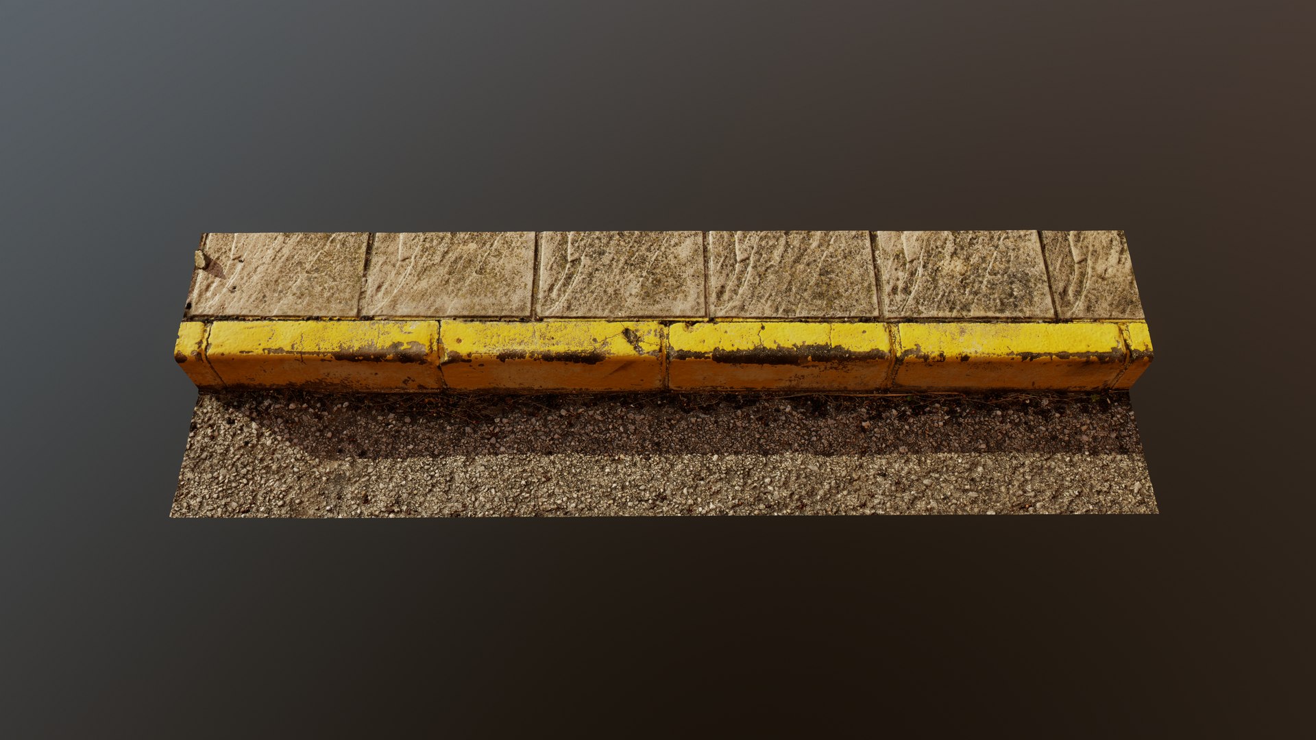 Sidewalk Edge Photoscan Model - TurboSquid 1817257