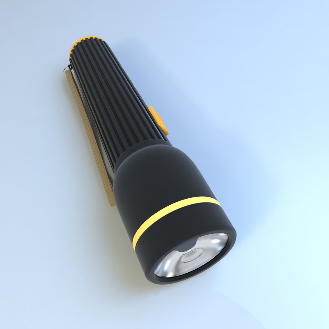 3ds max flashlight modelled