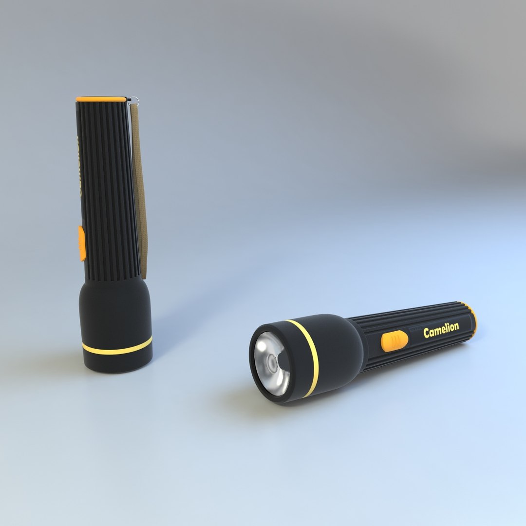 3ds max flashlight modelled