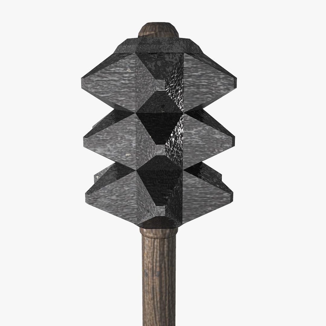 medieval crushing mace 3d model