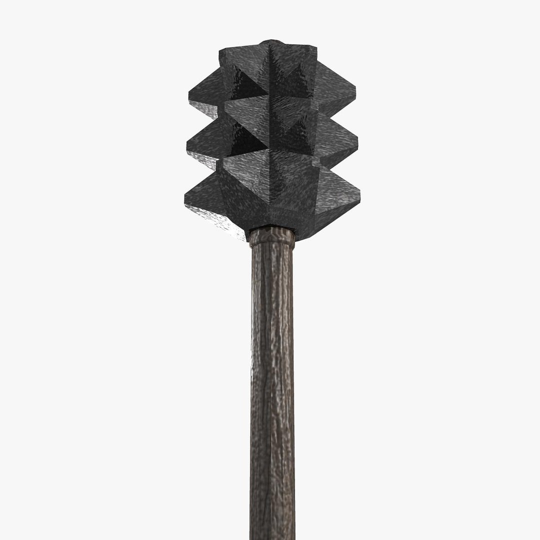 medieval crushing mace 3d model