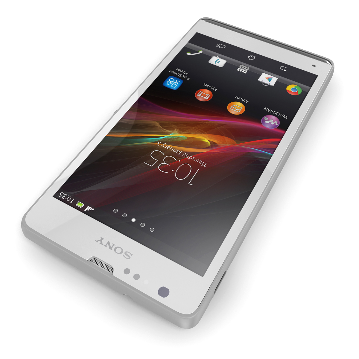 3d sony xperia sp smartphone model