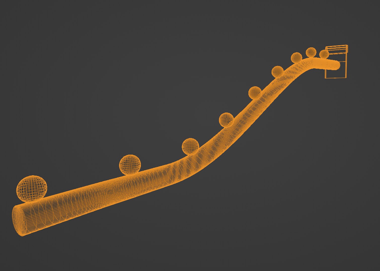 Metal wall display hook 3D - TurboSquid 2173193