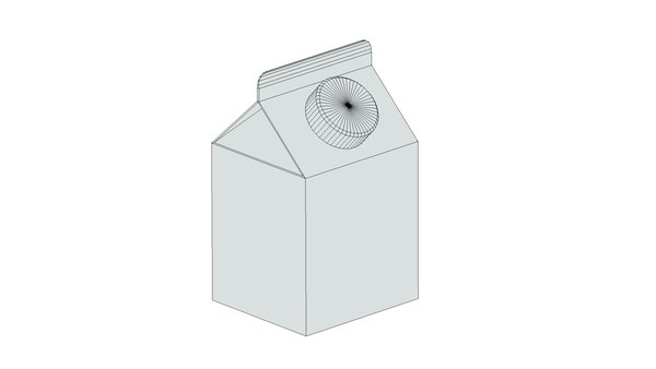 3D Supermarket Milk Carton 01 Low Poly PBR Realistic - TurboSquid 1939669