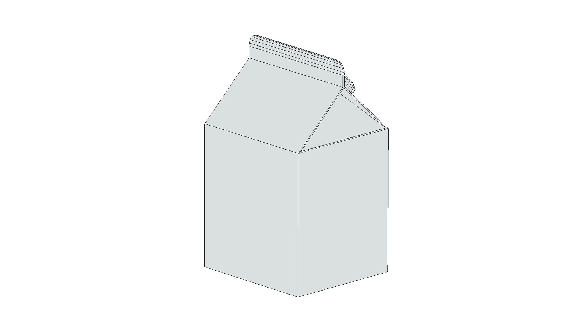 3D Supermarket Milk Carton 01 Low Poly PBR Realistic - TurboSquid 1939669
