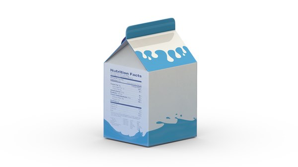 Supermarket Milk Carton 01 Low Poly PBR Realistic3Dモデル - TurboSquid 1939669