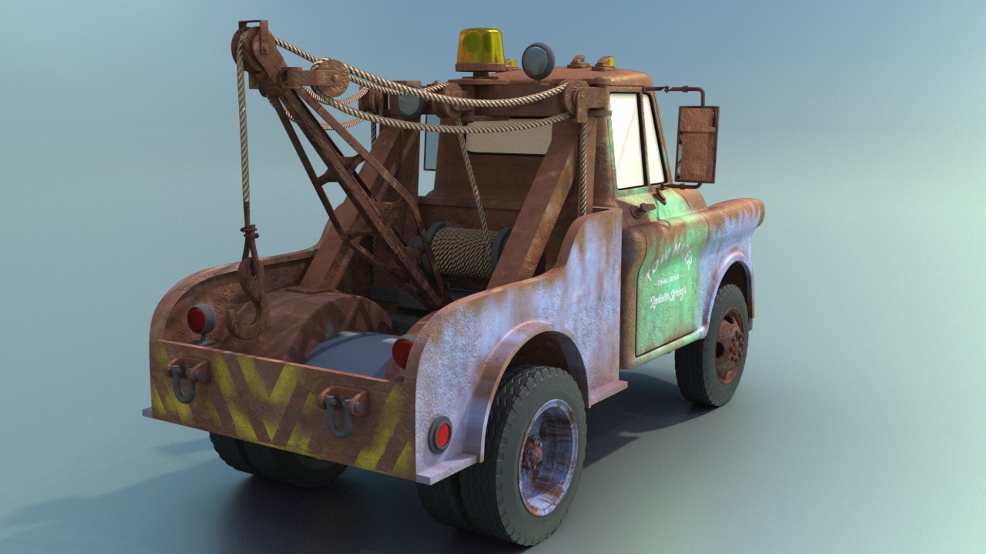 3d Model Pixars Cars Tow Mater