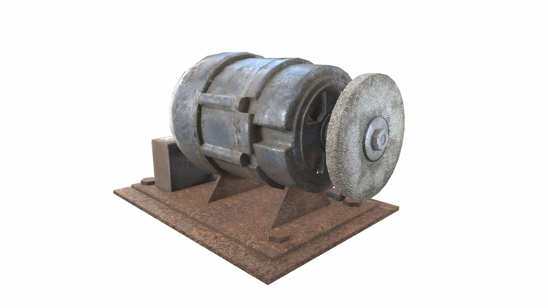 Old Rusty Diy Grindstone Da1 3D Model - TurboSquid 1962950