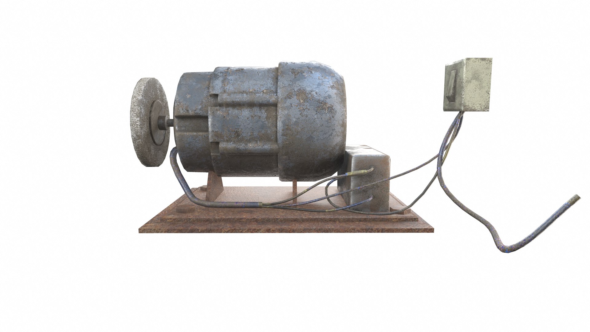Old Rusty Diy Grindstone Da1 3D Model - TurboSquid 1962950