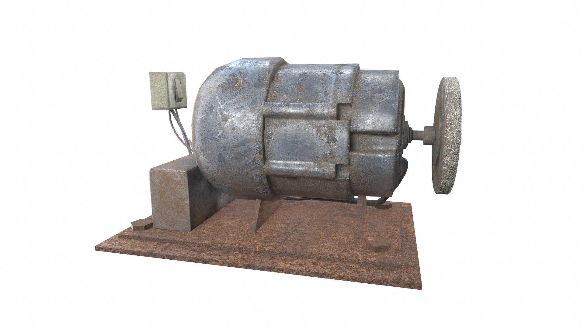 Old Rusty Diy Grindstone Da1 3D Model - TurboSquid 1962950