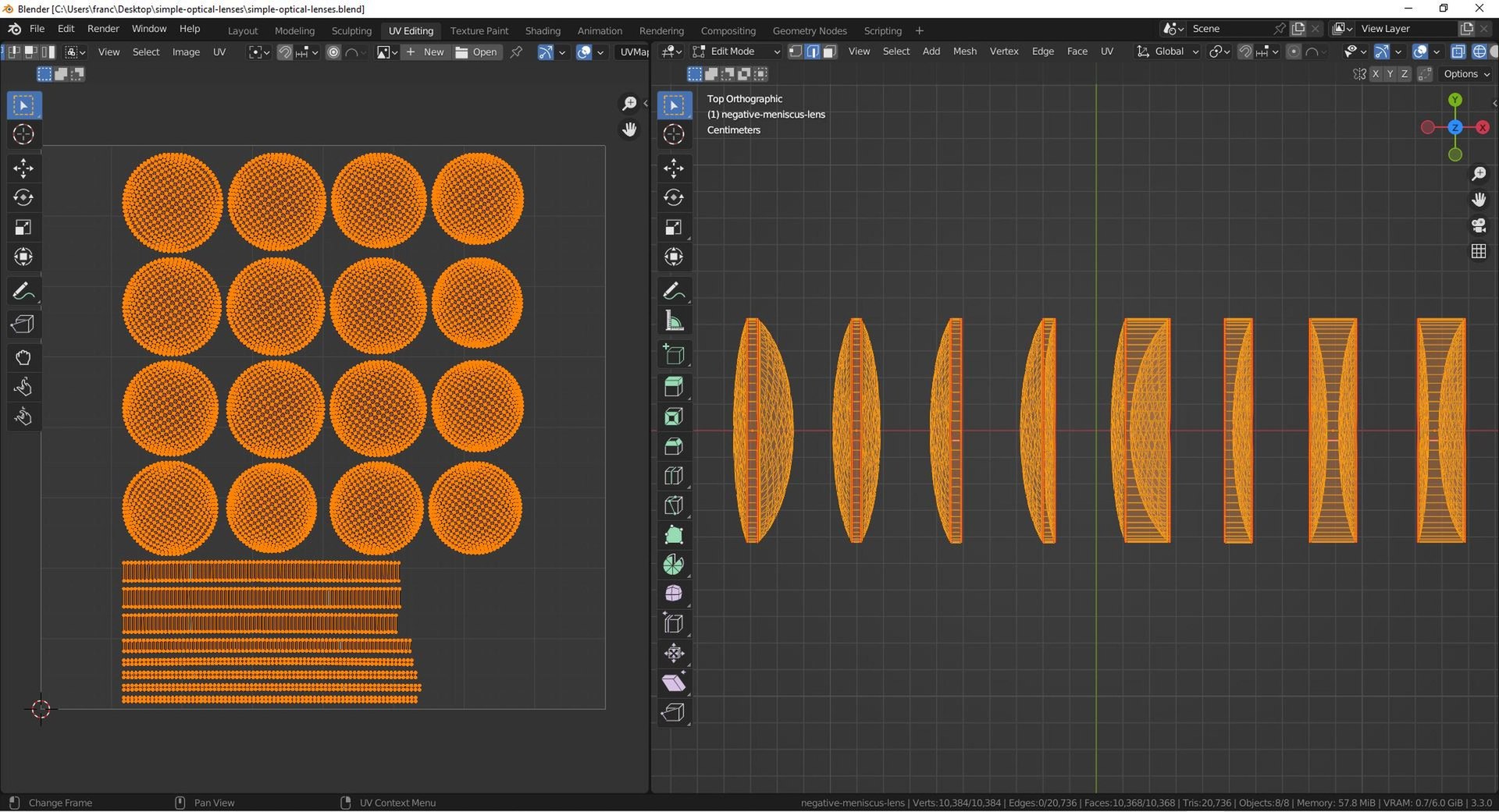 Simple Optical Lenses 3D Model - TurboSquid 2003531