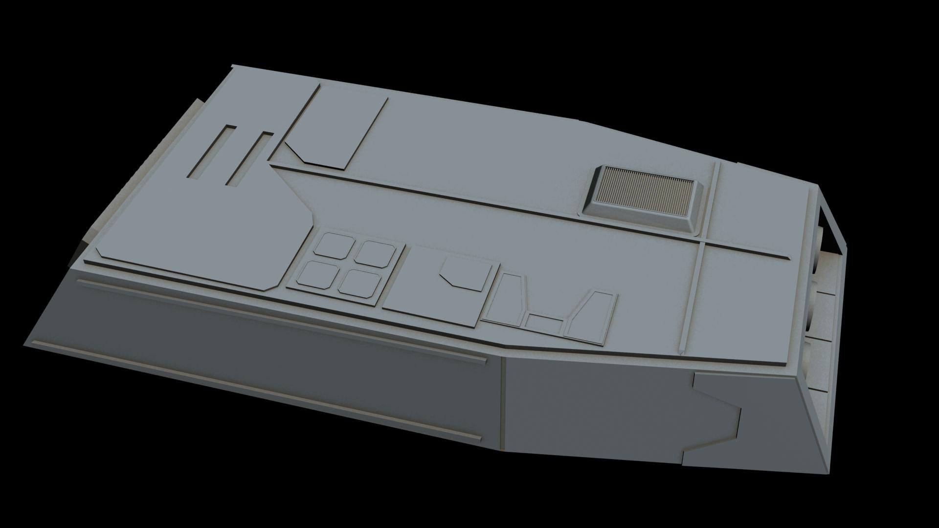 3D starship greeble 6 model - TurboSquid 1206901