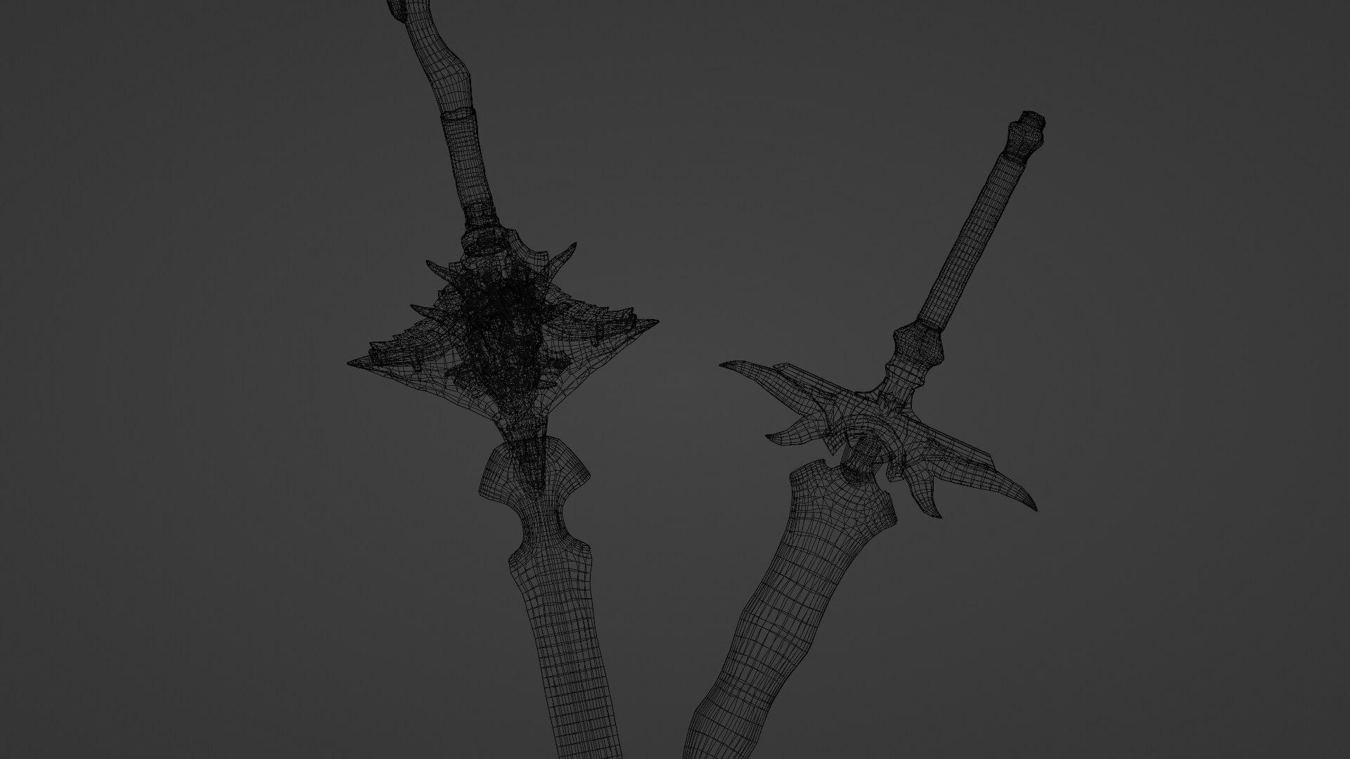 Long Short Monster Swords - Monster Weapon Pack Model - TurboSquid 2105813