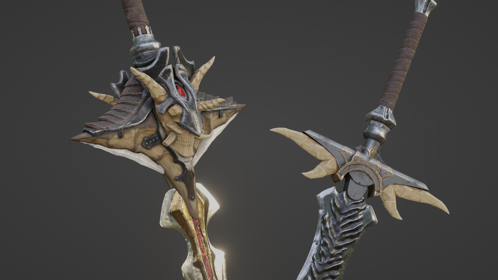 Long Short Monster Swords - Monster Weapon Pack Model - TurboSquid 2105813