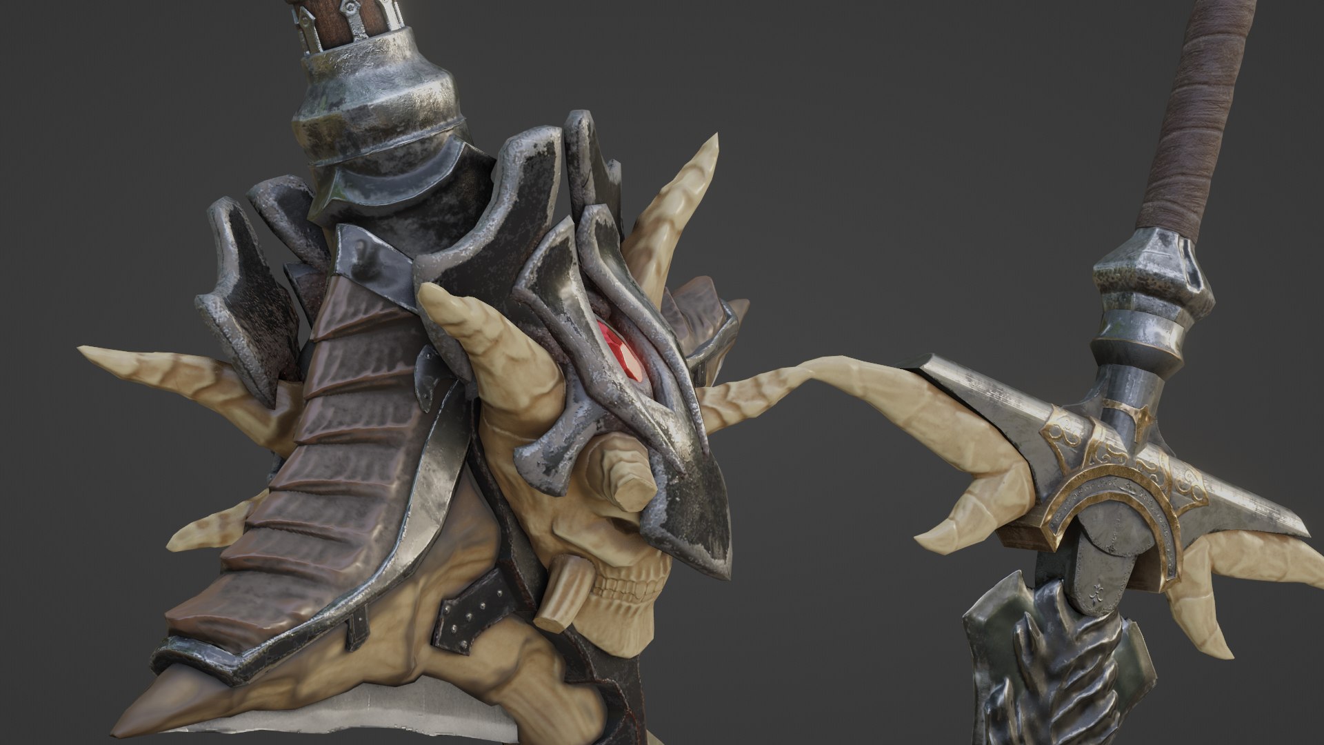 Long Short Monster Swords - Monster Weapon Pack Model - TurboSquid 2105813