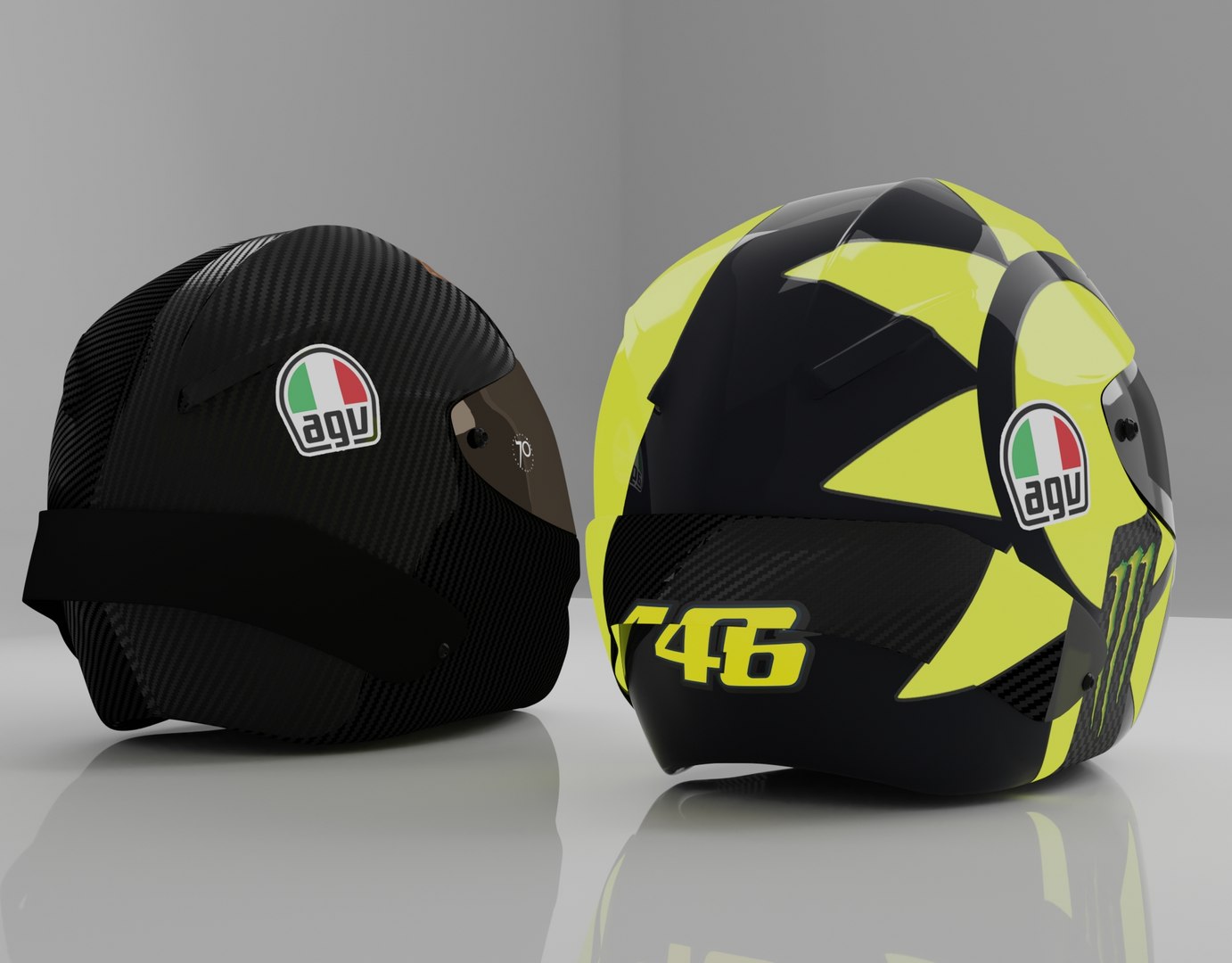 3D Model Helmet Rossi - TurboSquid 1541772