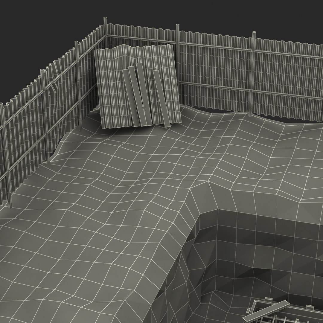 construction pit 3 3d model