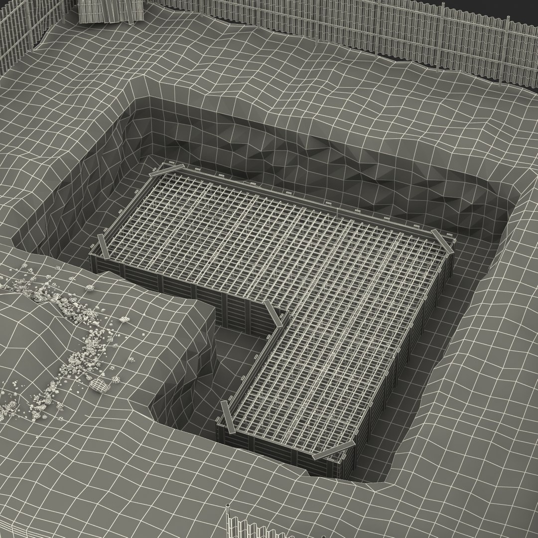 construction pit 3 3d model