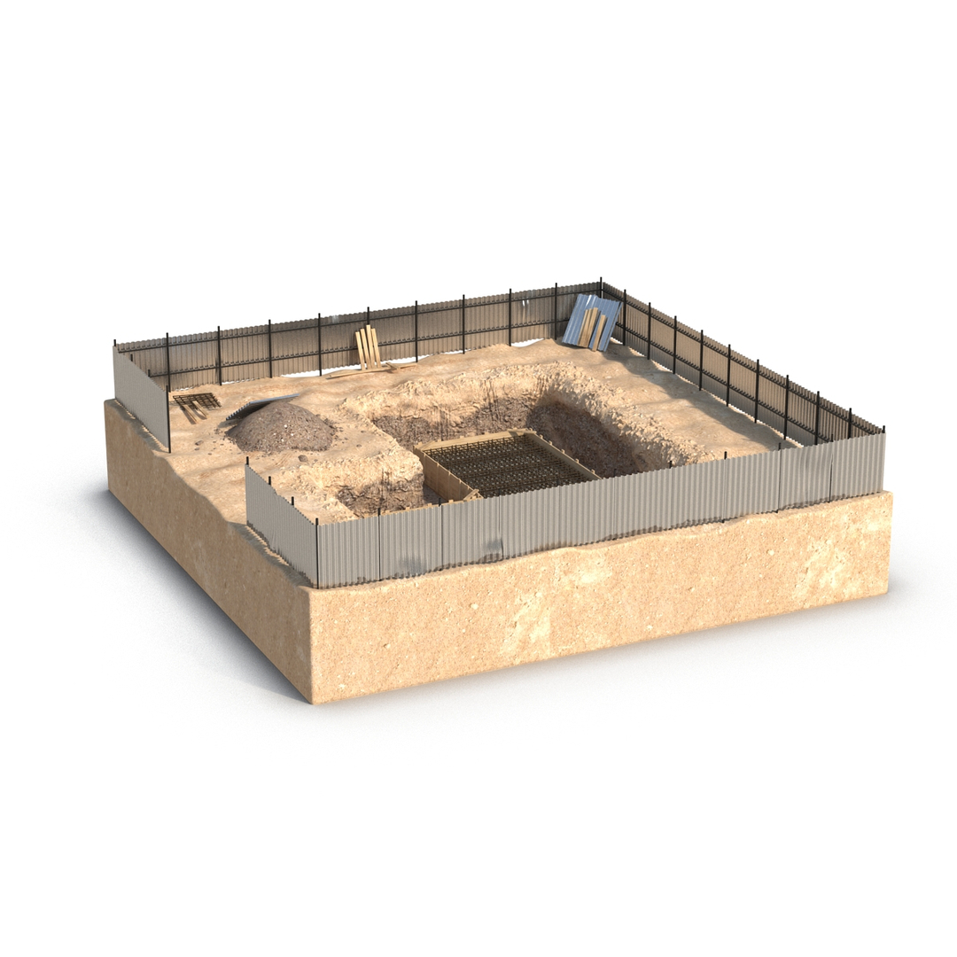 construction pit 3 3d model