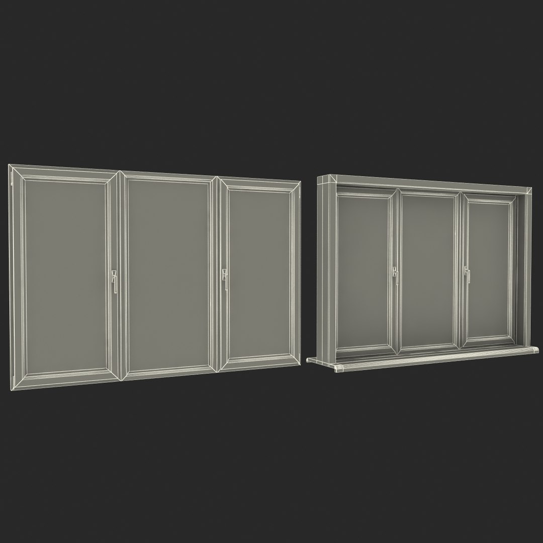 Plastic Window V3 3d Model