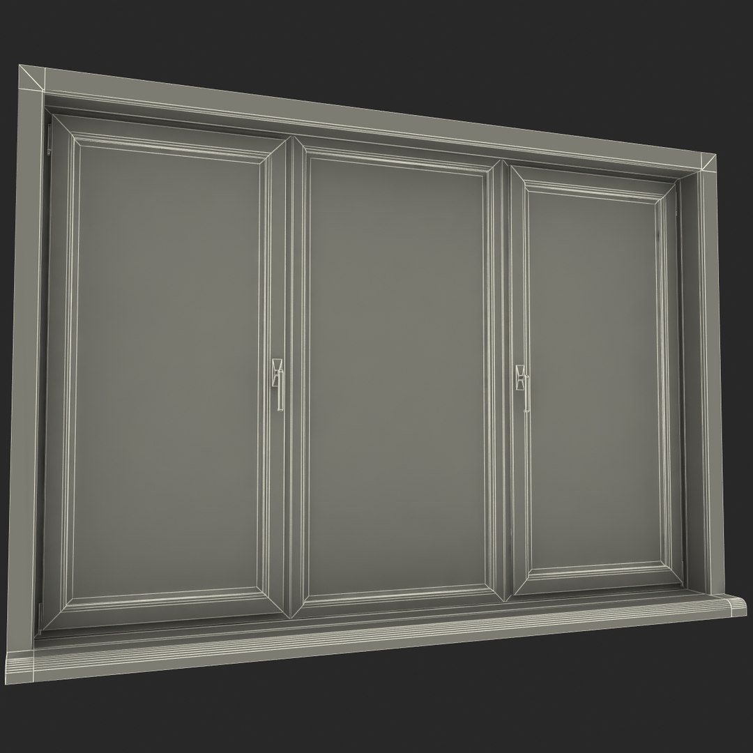 Plastic Window V3 3d Model