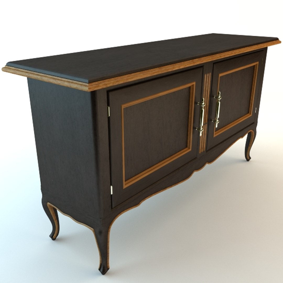 3ds max antique buffet cabinet