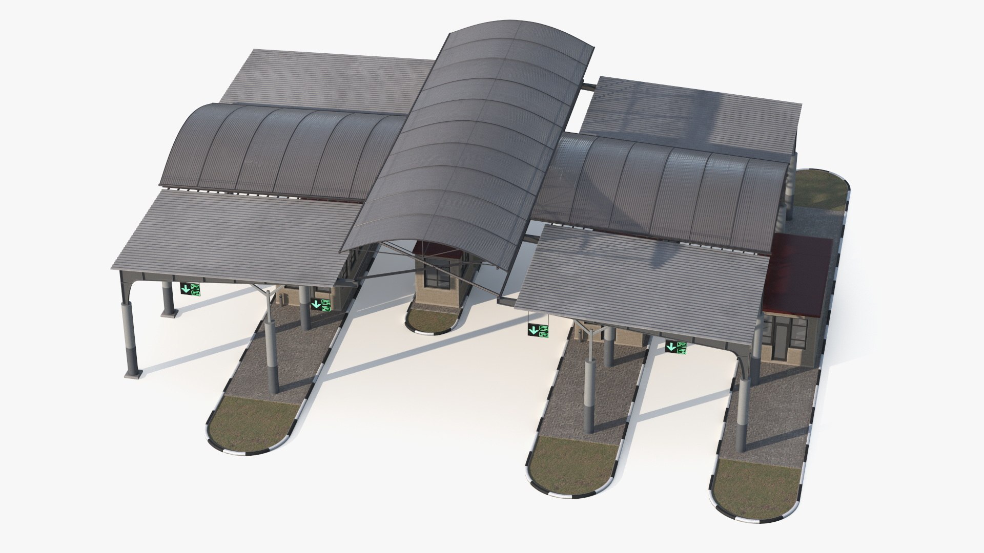 Border Checkpoint 3D Model - TurboSquid 2287231
