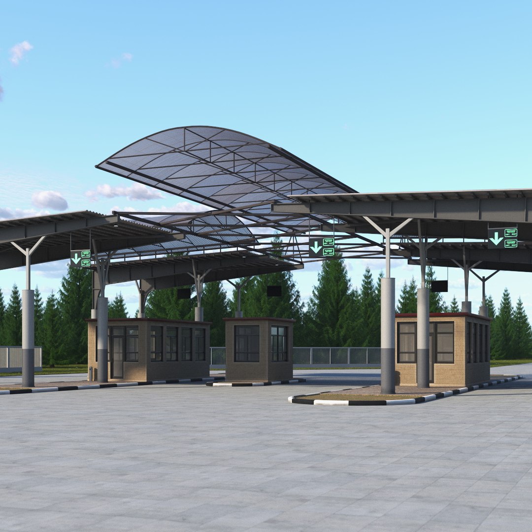 Border Checkpoint 3D Model - TurboSquid 2287231