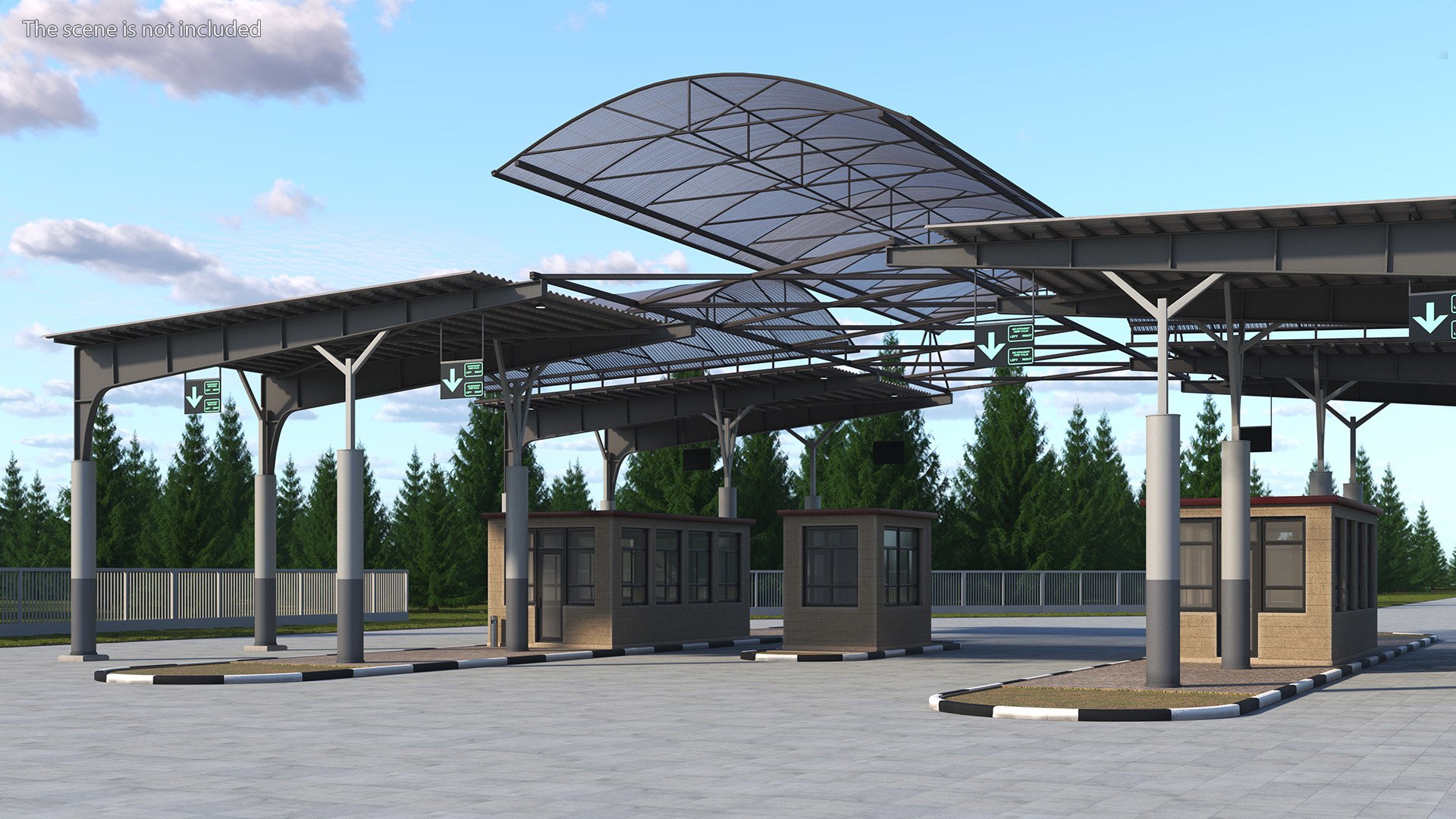 Border Checkpoint 3D Model - TurboSquid 2287231