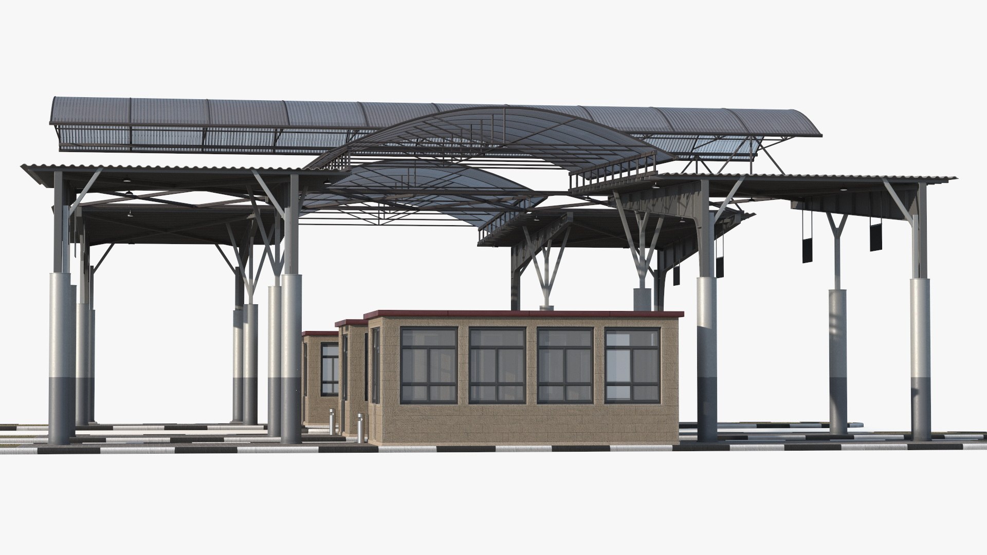 Border Checkpoint 3D Model - TurboSquid 2287231