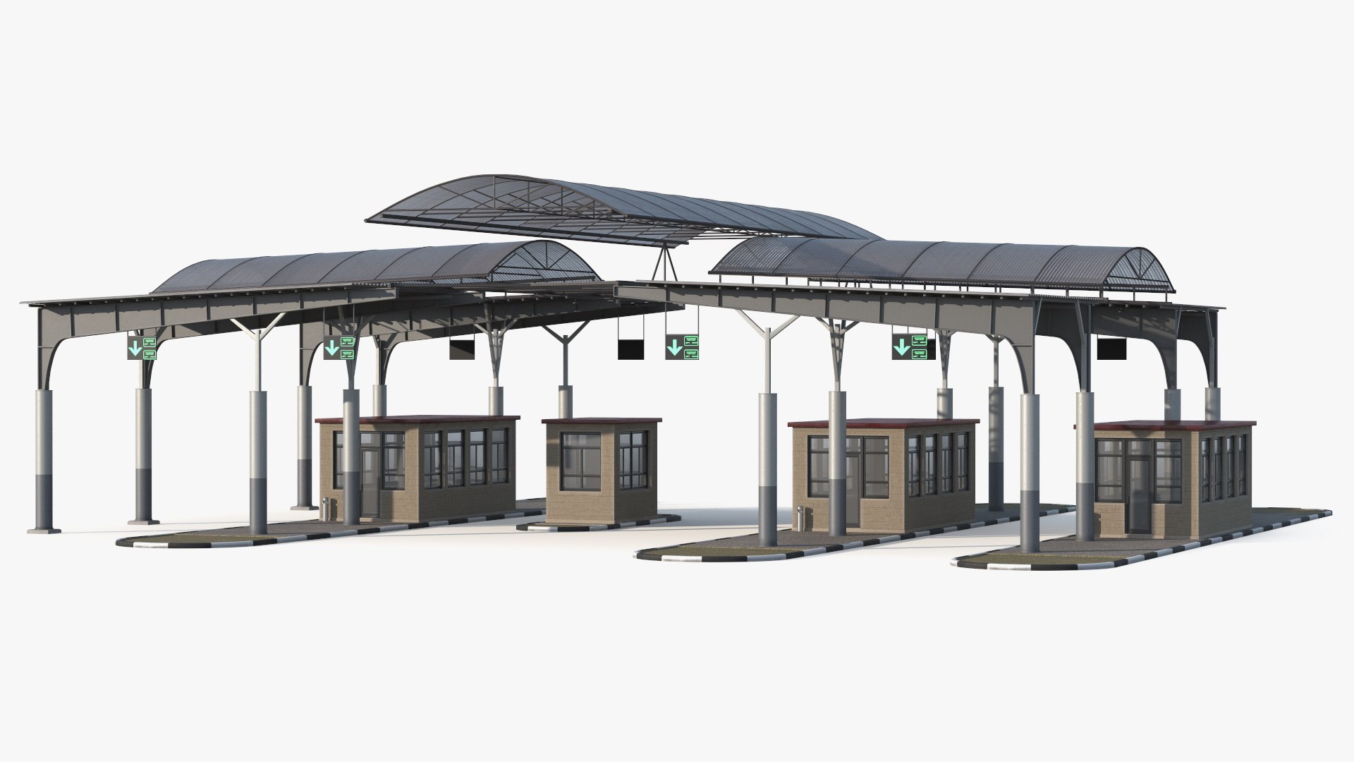Border Checkpoint 3D Model - TurboSquid 2287231