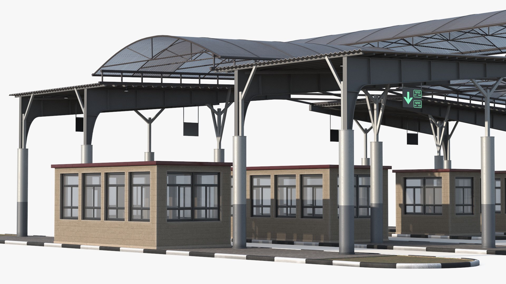 Border Checkpoint 3D Model - TurboSquid 2287231