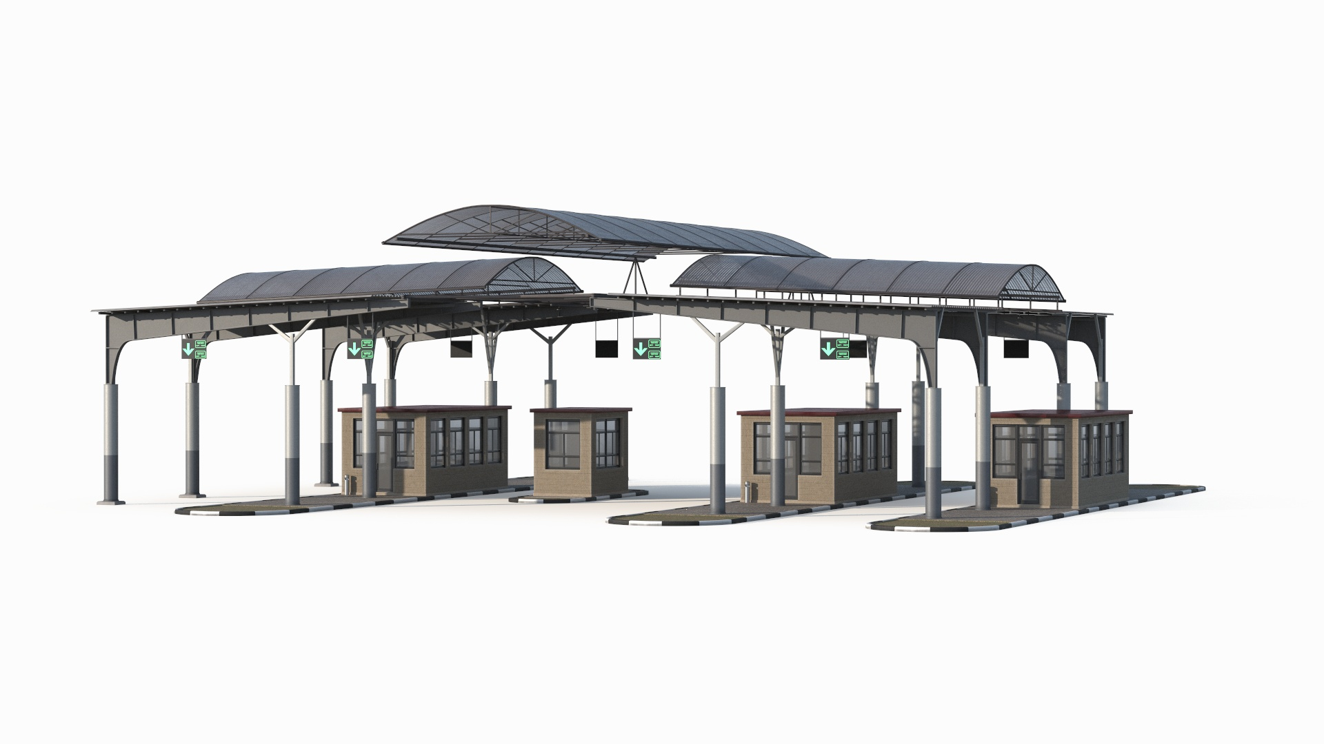Border Checkpoint 3D Model - TurboSquid 2287231