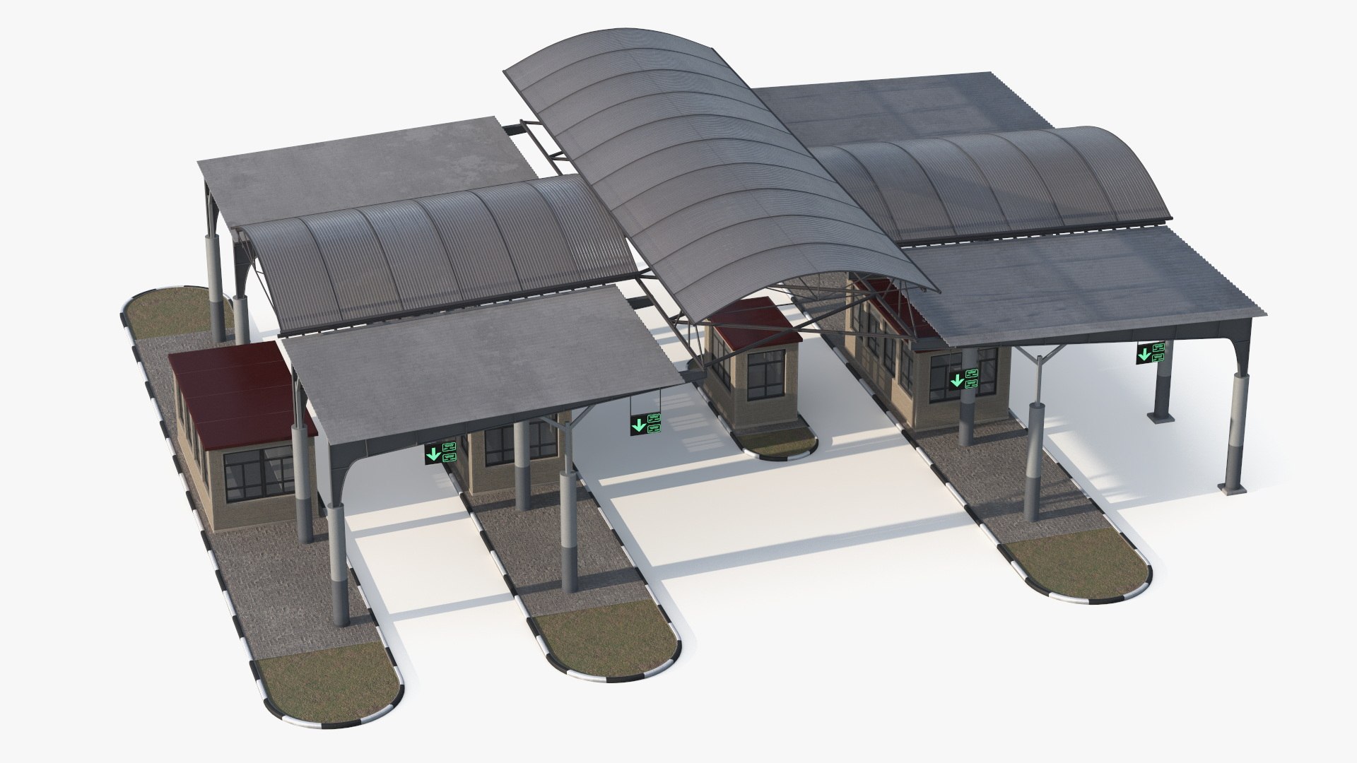 Border Checkpoint 3D Model - TurboSquid 2287231