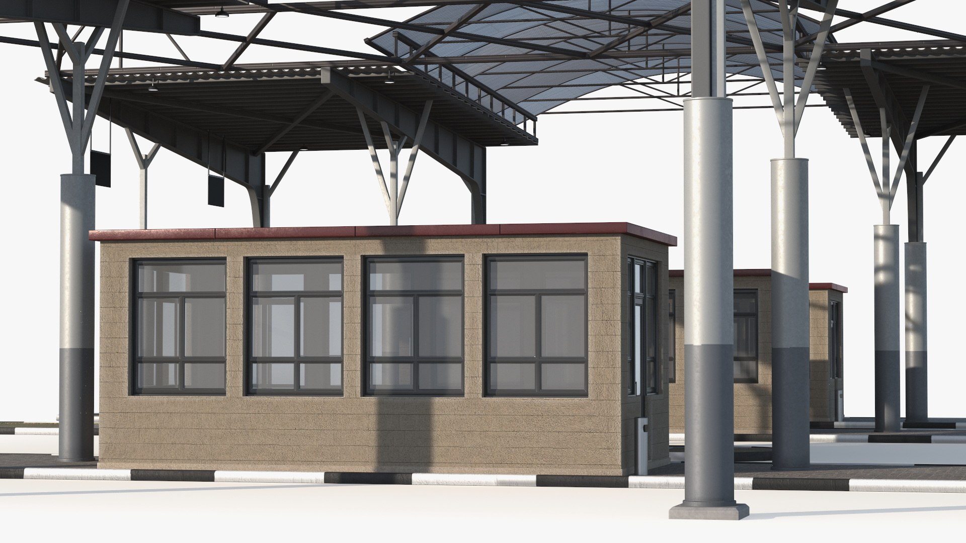 Border Checkpoint 3D Model - TurboSquid 2287231